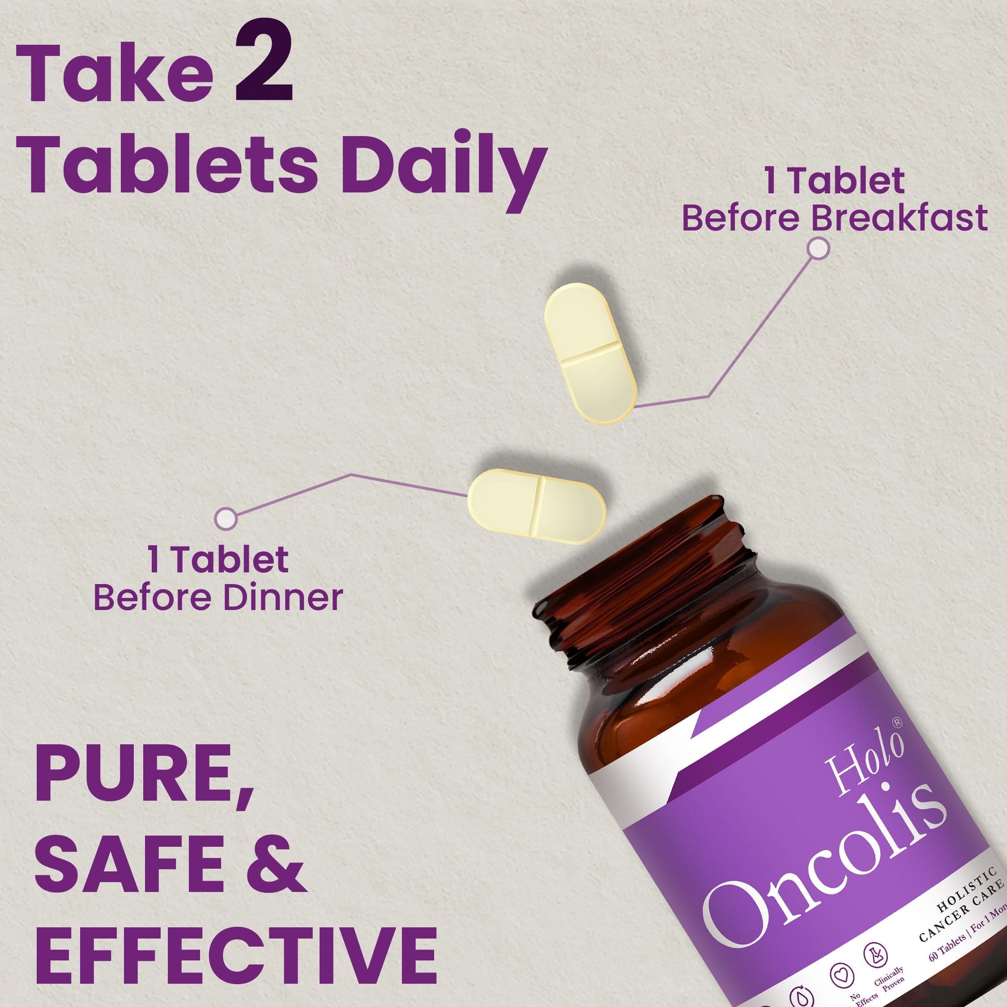 100% Natural Holo Oncolis Cancer Tablets - Zeroharm