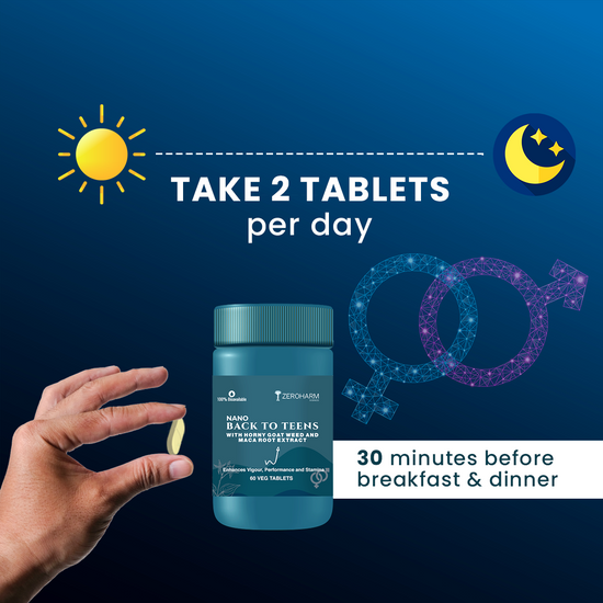 Zeroharm Back To Teens Tablets | Male Libido & Vitality Booster