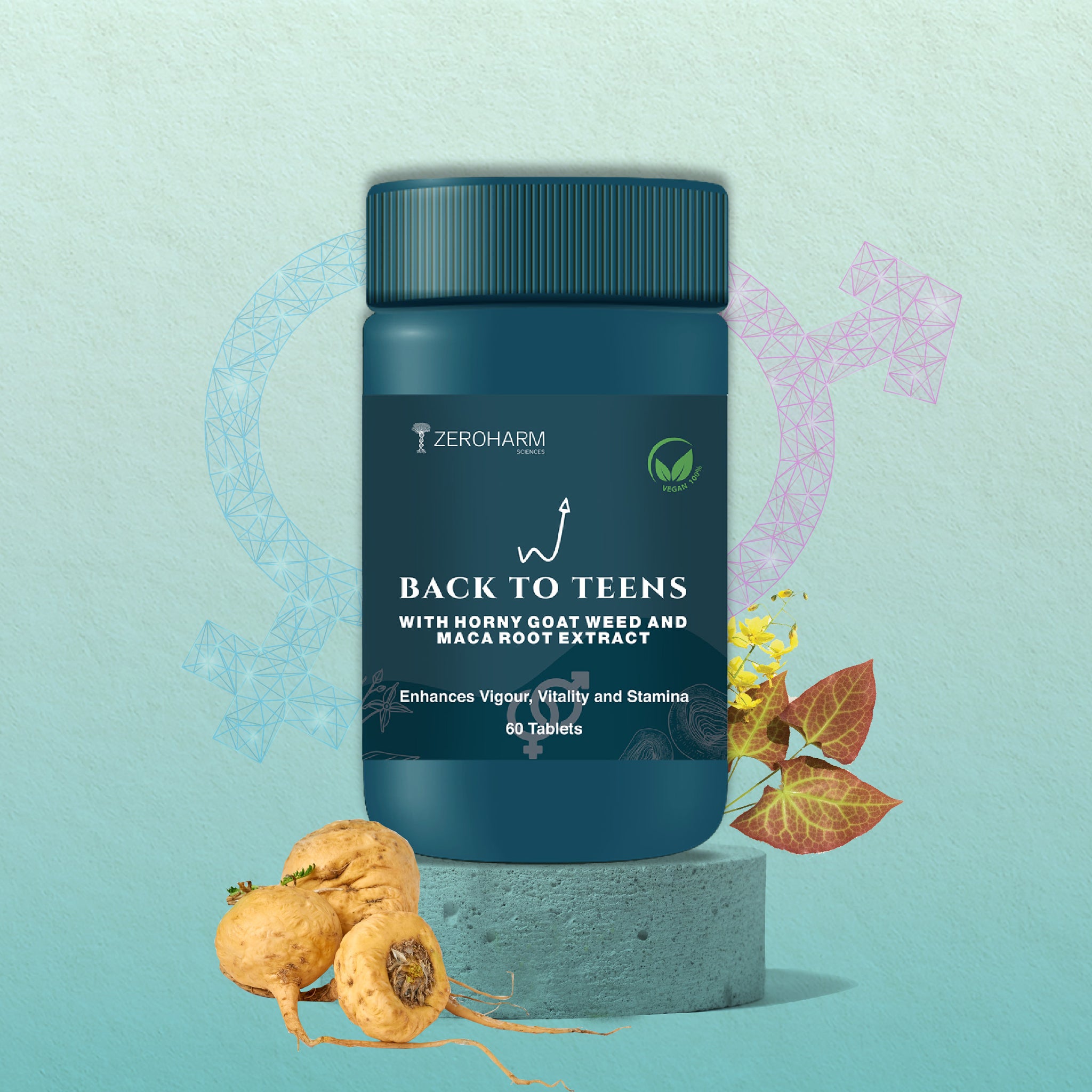 Zeroharm Back To Teens Tablets | Male Libido & Vitality Booster