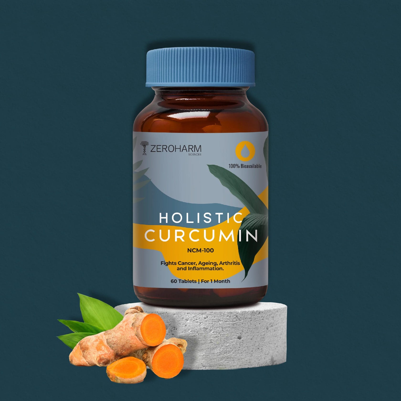 Curcumin Tablets With 95% Curcuminoids & Piperine - Zeroharm