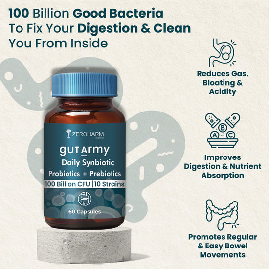 Gut Army Probiotic & Prebiotic Capsules - ZeroHarm – Zeroharm