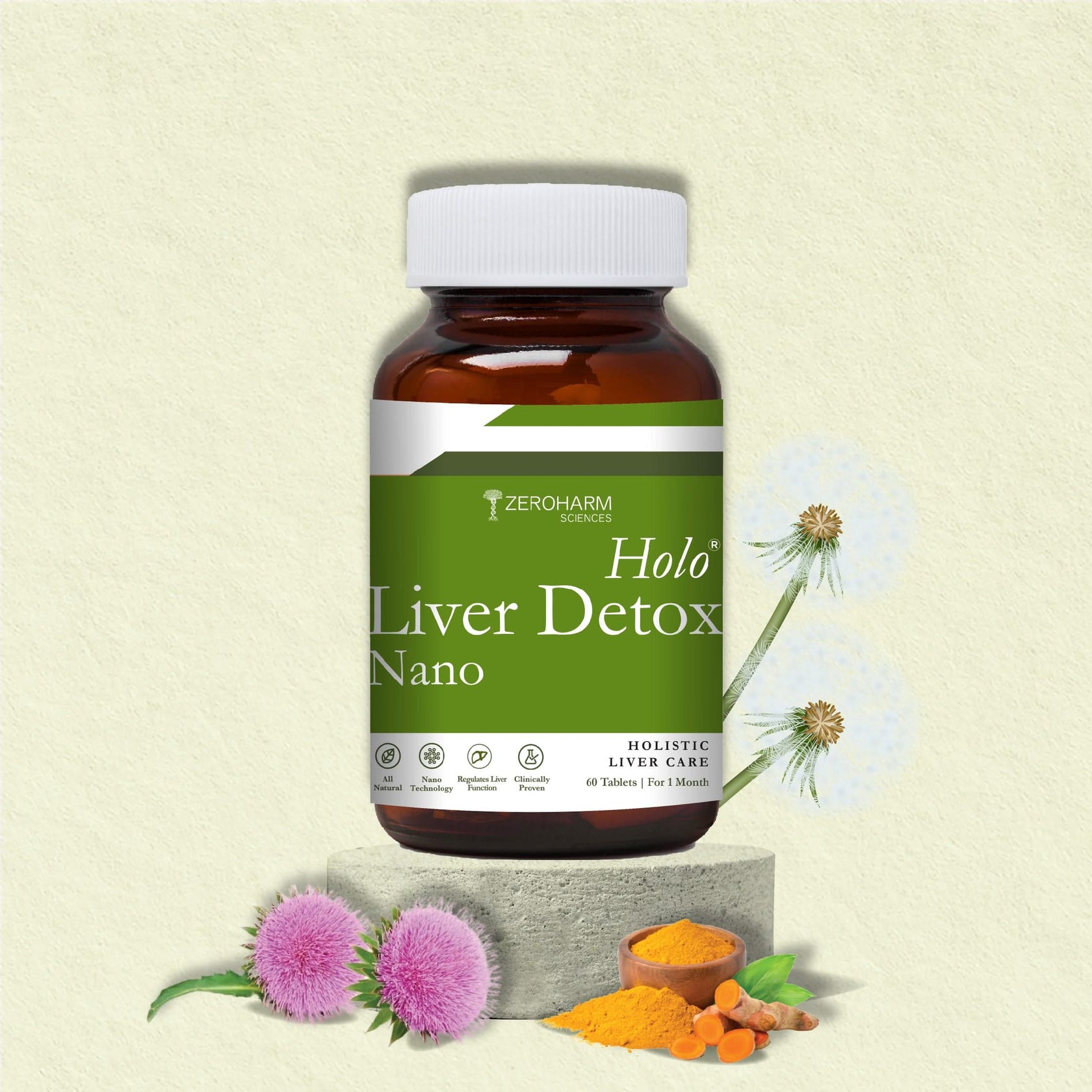 Liver Detox (Cleanse) Tablets With Milk Thistle - Zeroharm