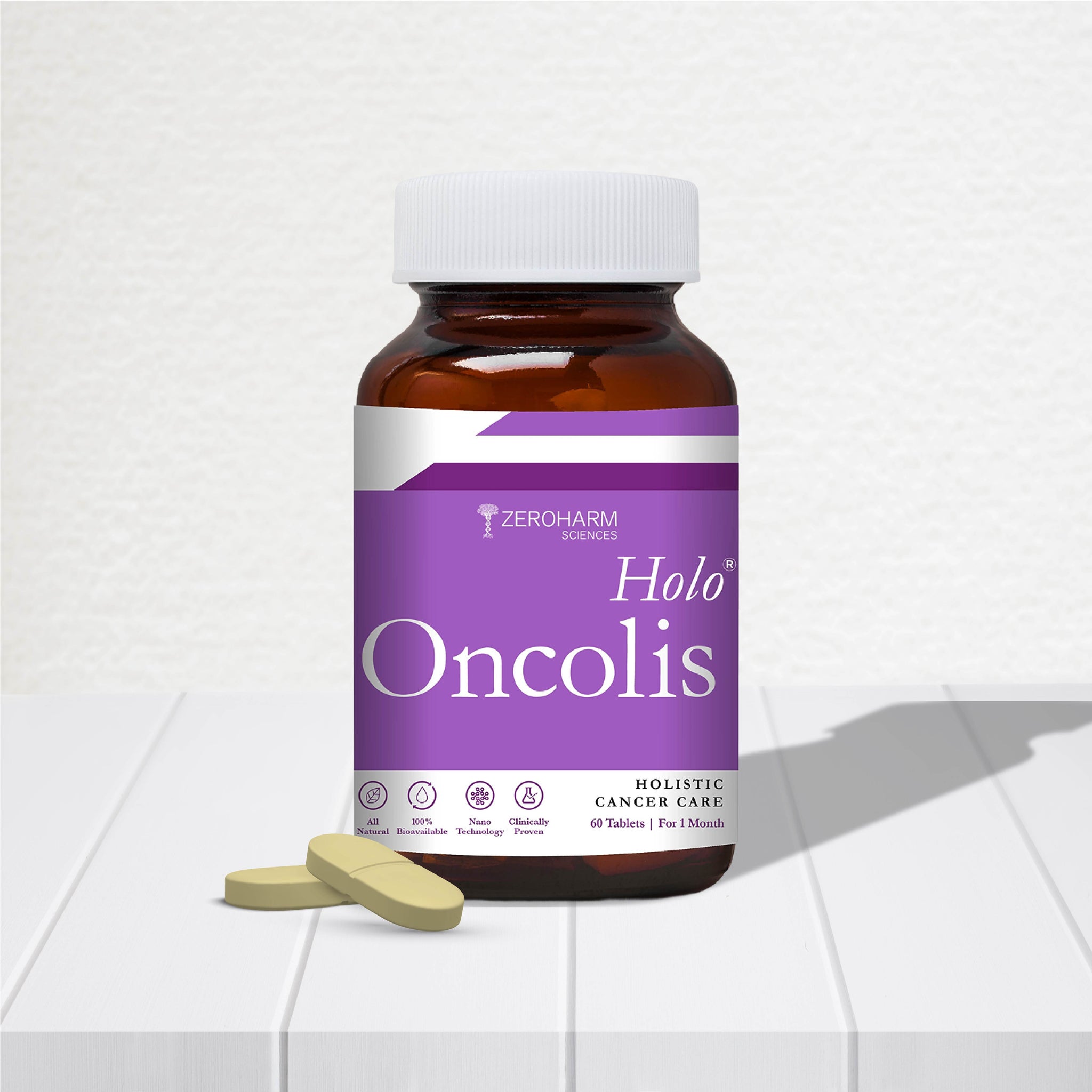 Cancer Tablets With Curcumin & Saponins & Bacosides - Zeroharm