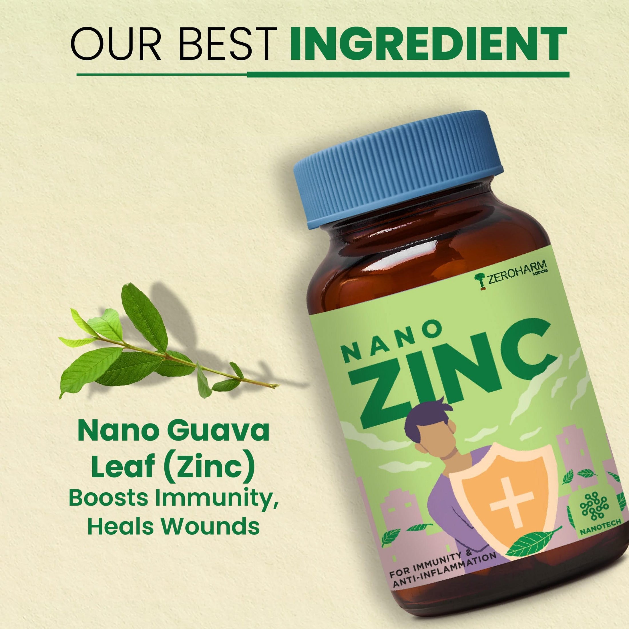 Zinc Supplement Tablets for Immunity & Anti-Inflammation - Zeroharm